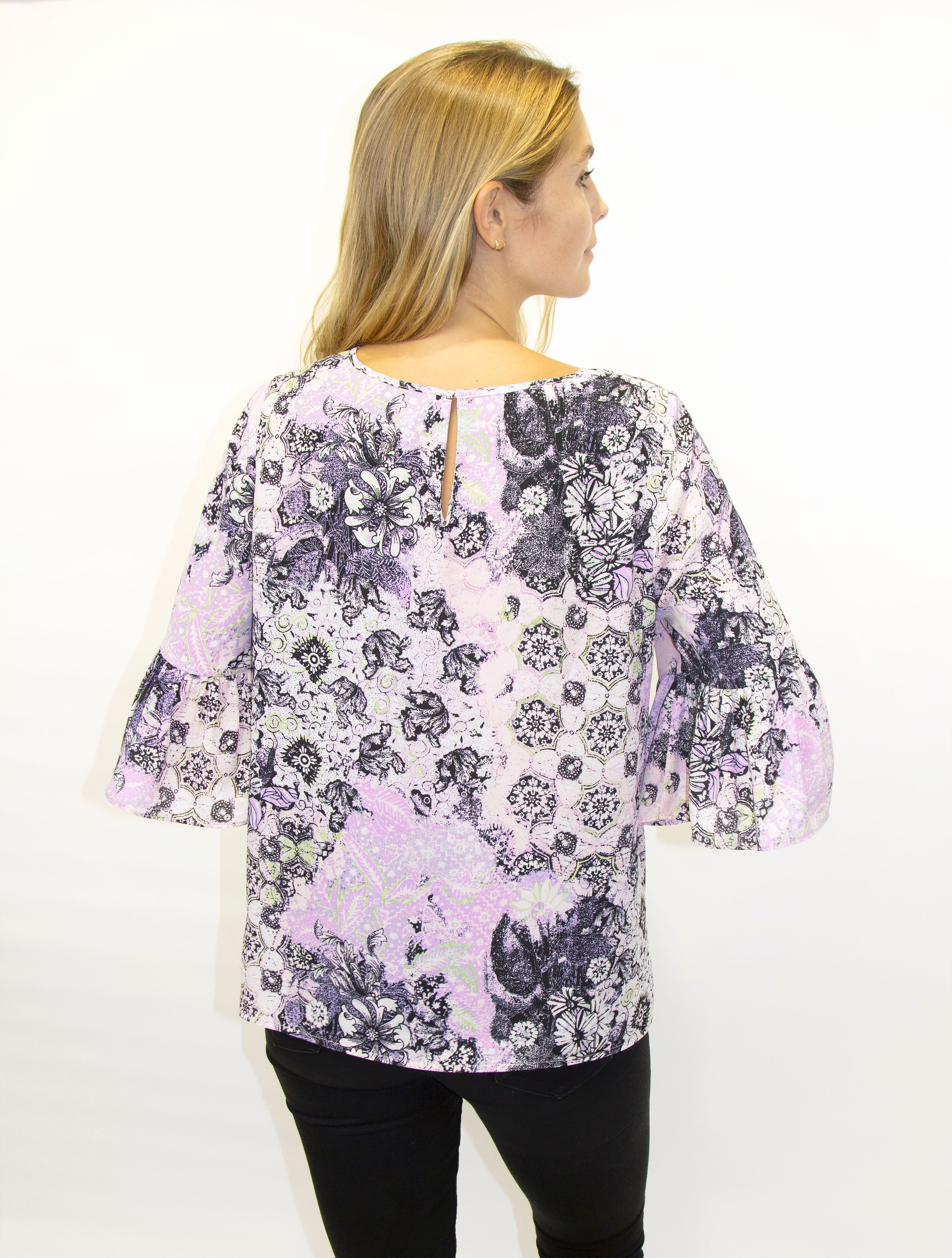 Ruffled Sleeve Top – Violet+Claire